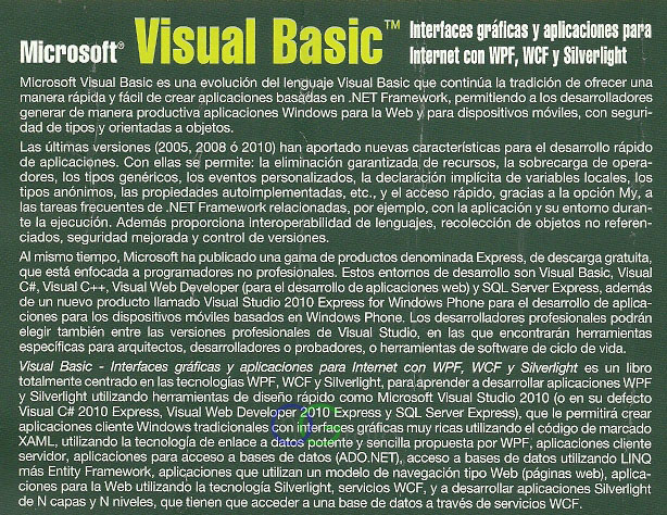 Microsoft visual basic. interfaces gráficas y aplicaciones para.. Javier Ceballos OnGrafo Libros