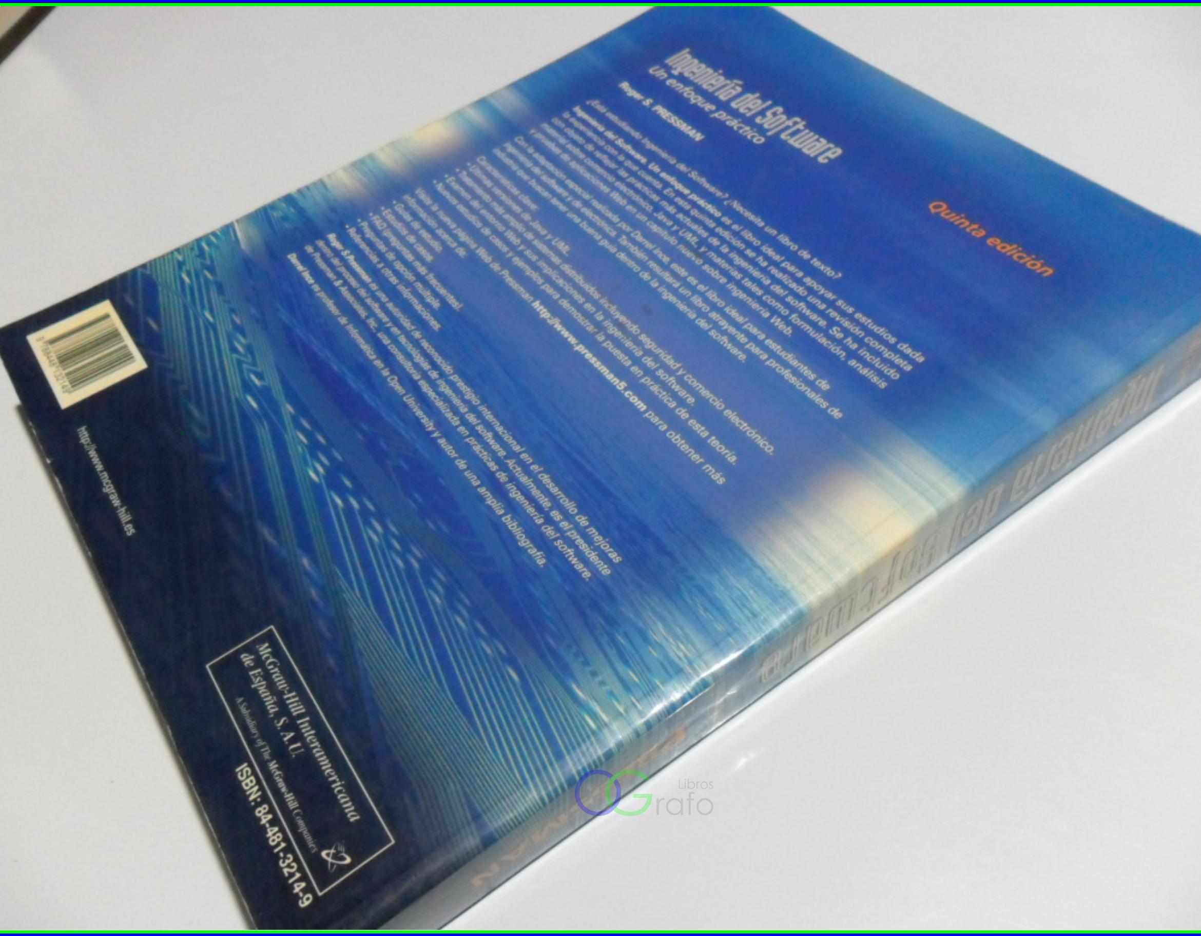 Ingeniería del Software. Roger S. Pressman. 5ed. McGraw-Hill OnGrafo Libros